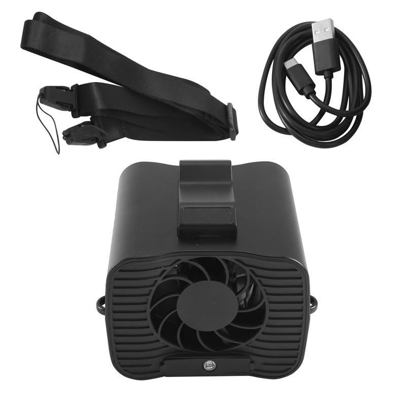 Portable Waist Clip Fan/Necklace Fan 12000MAH over 24H Long Working ...