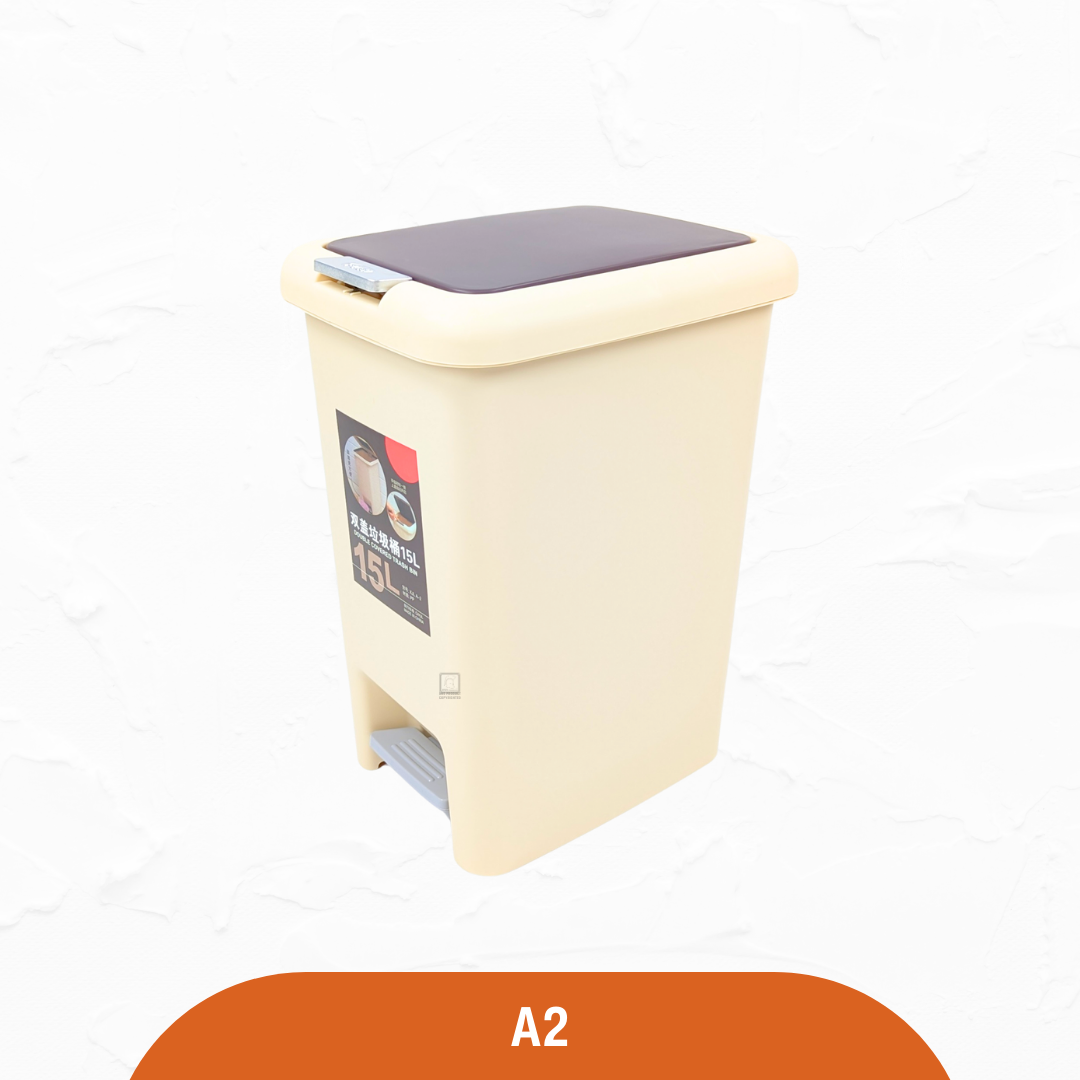 20L / 15L Press & Step Rubbish Bin / Rubbish Bin / Waste Bin / Pedal ...