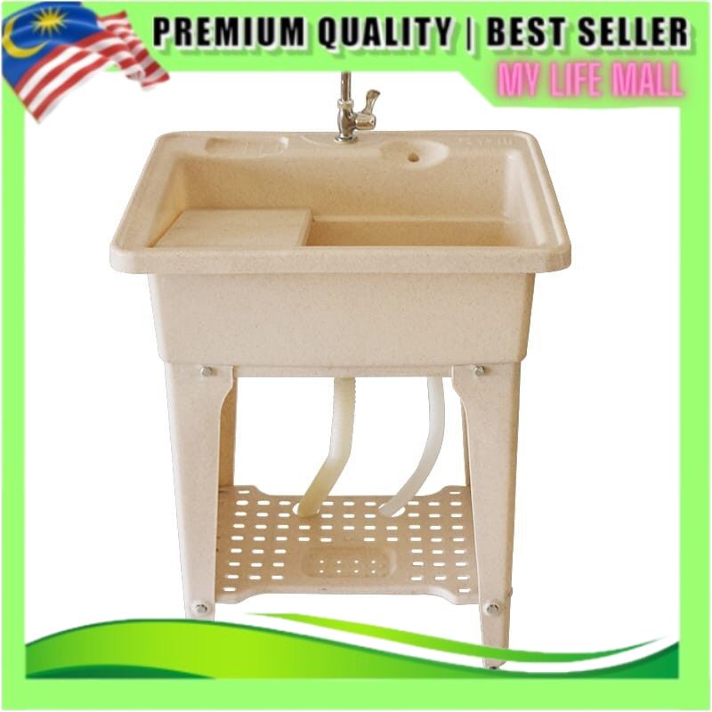[ READY STOCK ]Balcony Sink/Kitchen Sink / Single Bowl Sink /Toilet ...