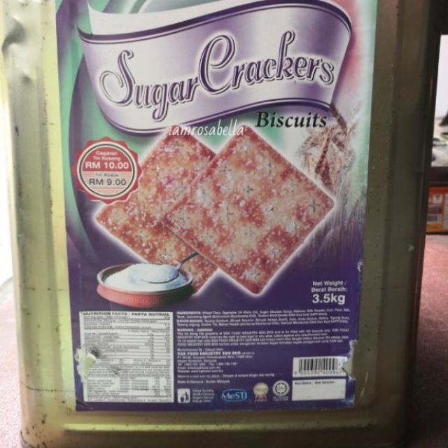 Sugar Crackers 500gm /1kg Biskut Timbang Childhood Snack Snek Kudapan ...