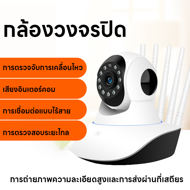VI365 กล้องวงจรปิด wifi Full HD 4MP 1080p กล้องวงจรปิดไร้สาย IP camera ...