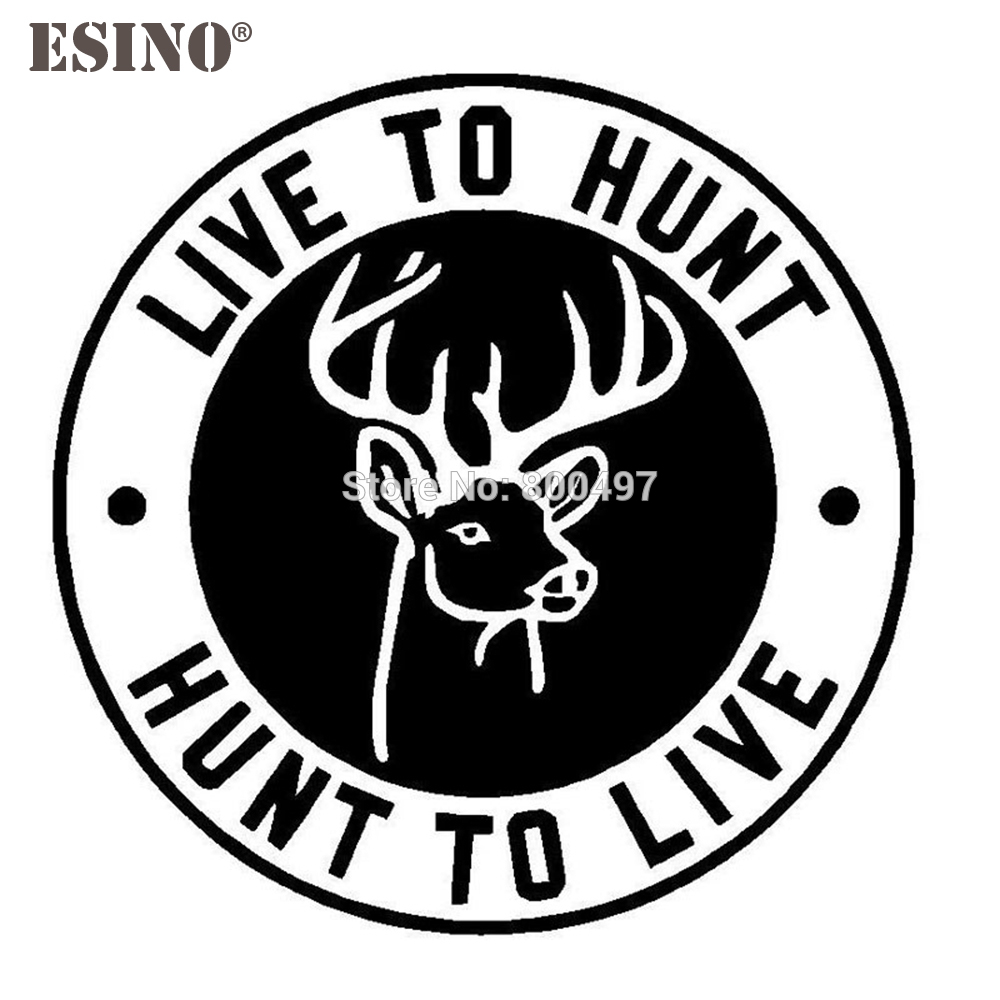 【WanderMart】New Design Live to Hunt Reflective Creative Auto Decal ...