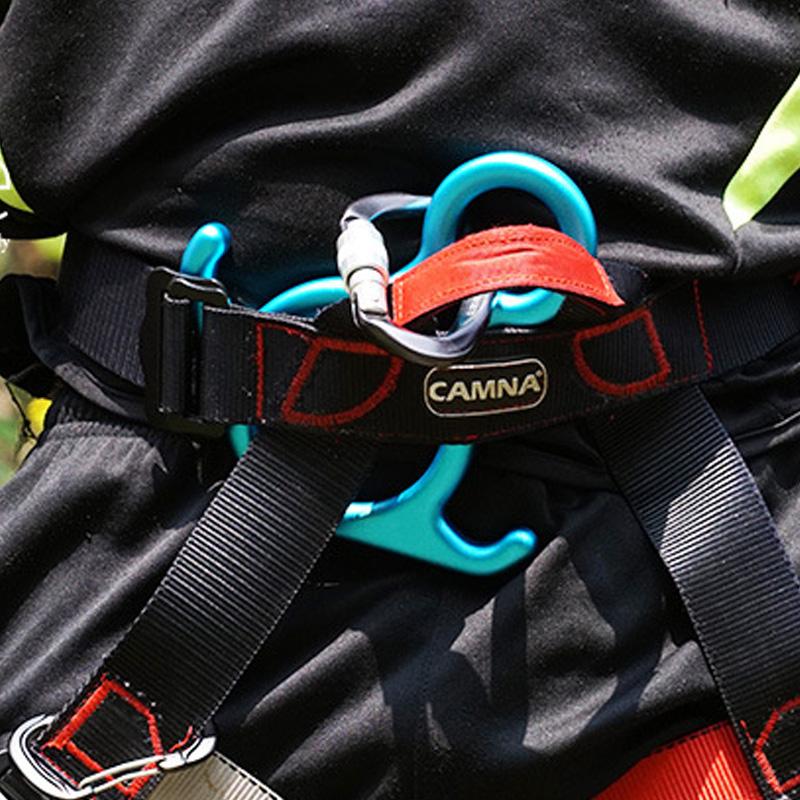 CAMNAL Outdoor Climbing Aerial Cable Lowering Horn 8 Word Ring Drop ...