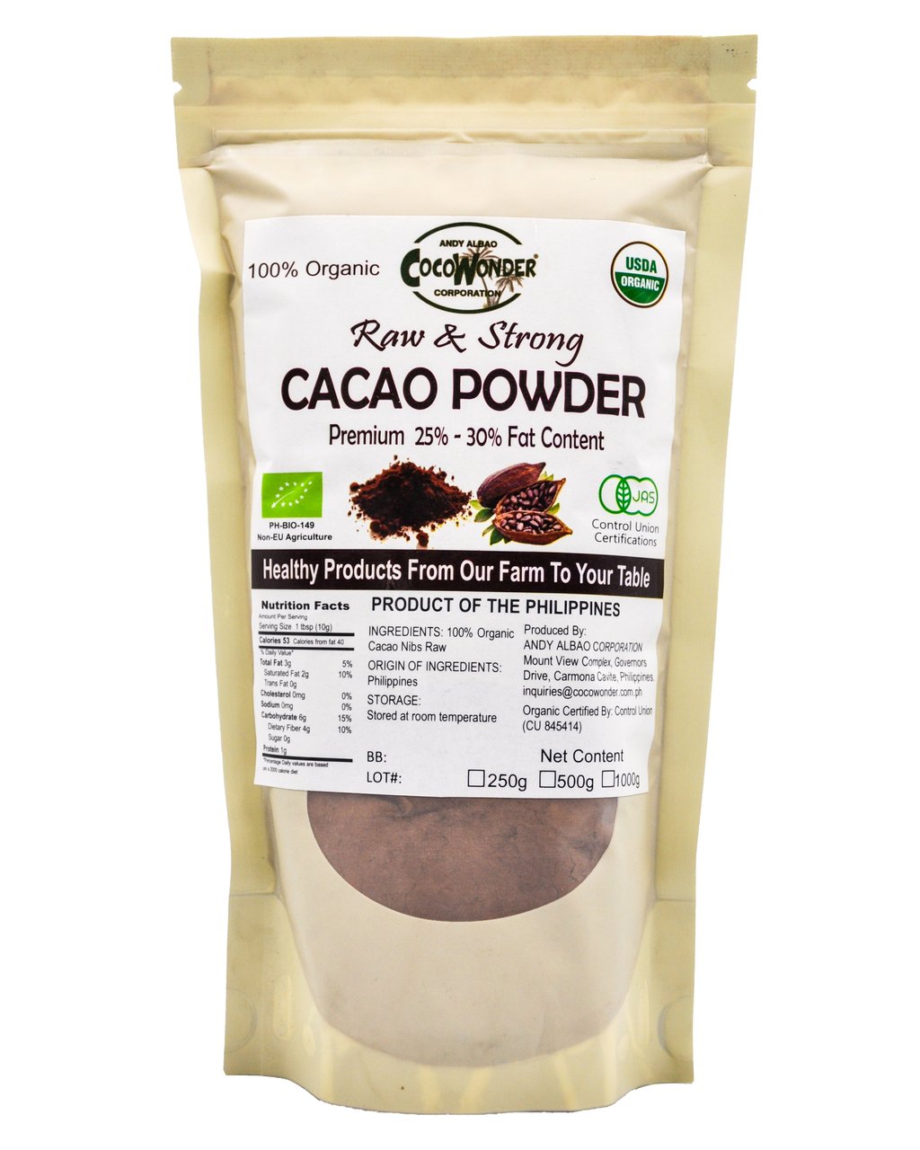 Raw Cacoa Powder 200g | Daraz.pk