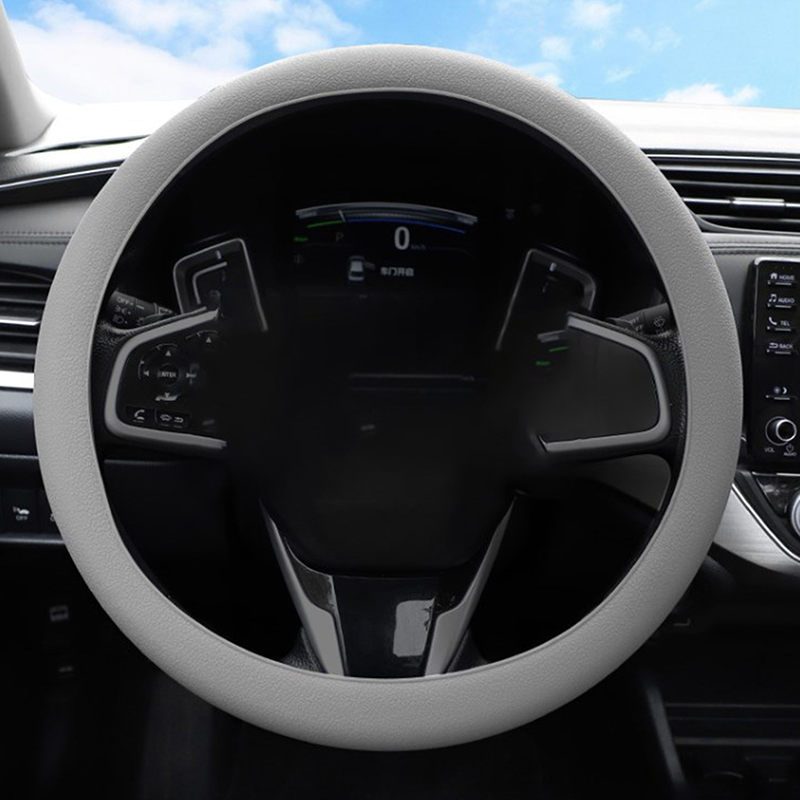 Car Universal Silicone Steering Wheel Cover Elastic Glove Cover Texture ...