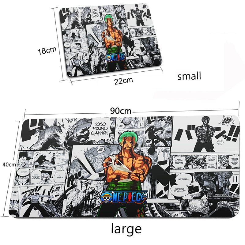 One Piece Zoro Roronoa Locking Edge Mouse Pad Game Gaming Mousepad XL ...