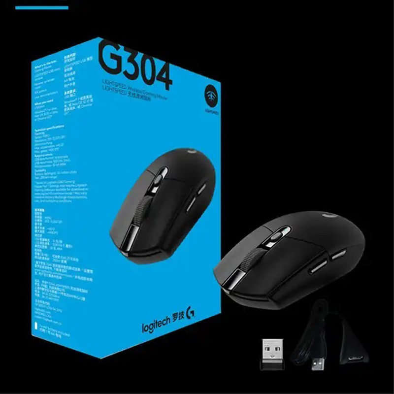 เมาส์ เม้าส์สำหรับเล่นเกมส์Logitech G304 Lightspeed Wireless Gaming Mouse HERO Engine 12000DPI ...