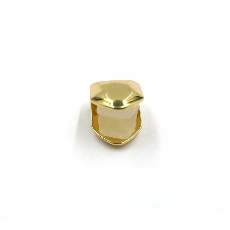 【802e9a44】HIP HOP golden Teeth Top & Bottom 6 Teeth Grills Dental ...