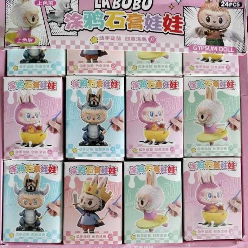 Gipsum Mewarnai Labubu Sanrio Kartun Mix Gypsum Edukasi / Mainan ...