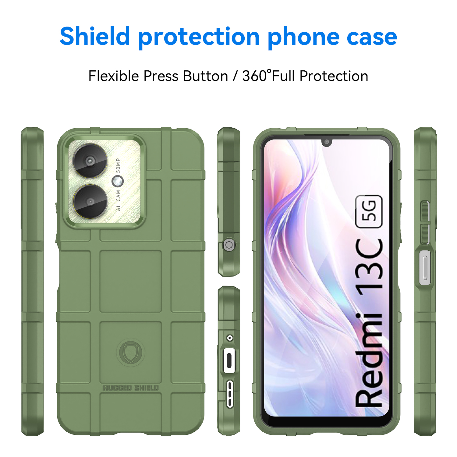 Xiaomi Redmi Note 13R 5G Phone Case,Shield Drop-Proof Phone Case Cover ...