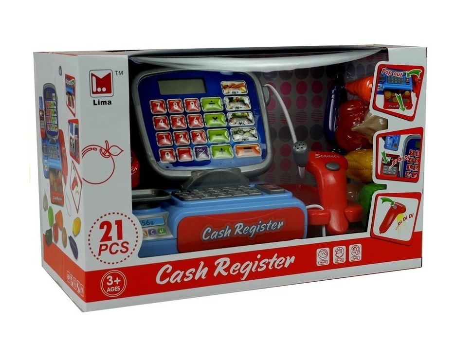 TPUVZ Lima Cash Register 21Pcs – POS Cashier Counter Scanner Microphone ...