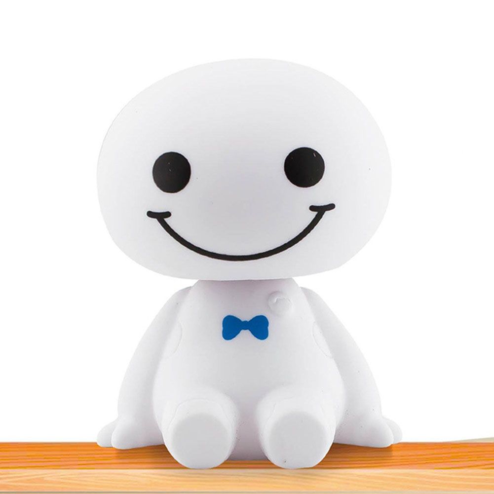 BENNETTGC White Baymax Robot Shaking Head Toy Bobblehead Doll Interior ...