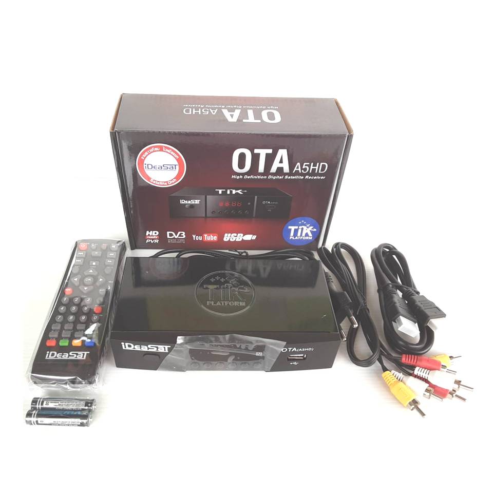 iDeaSaT กล่องรับสัญญาณดาวเทียม รุ่น OTA A5HD (รองรับทั้งระบบ C-Band และ Ku-Band) - Time ...