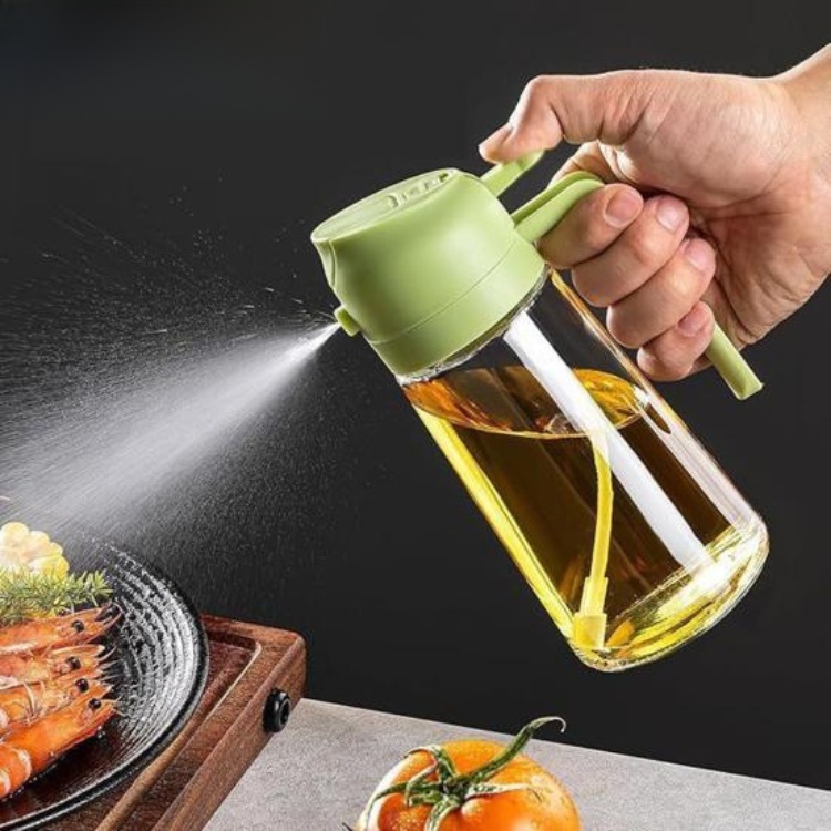 ENDOXI - 2 in 1 Oil Bottle – Oil Spray Bottle & Oil Dispenser ...