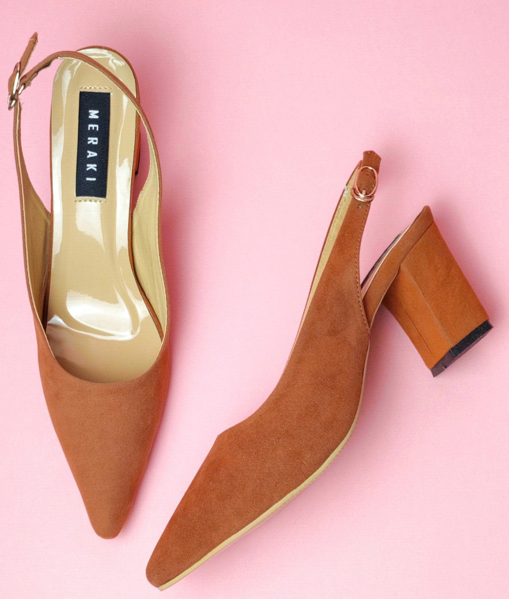 Emelia Brown Block heel for women | Daraz.com.bd