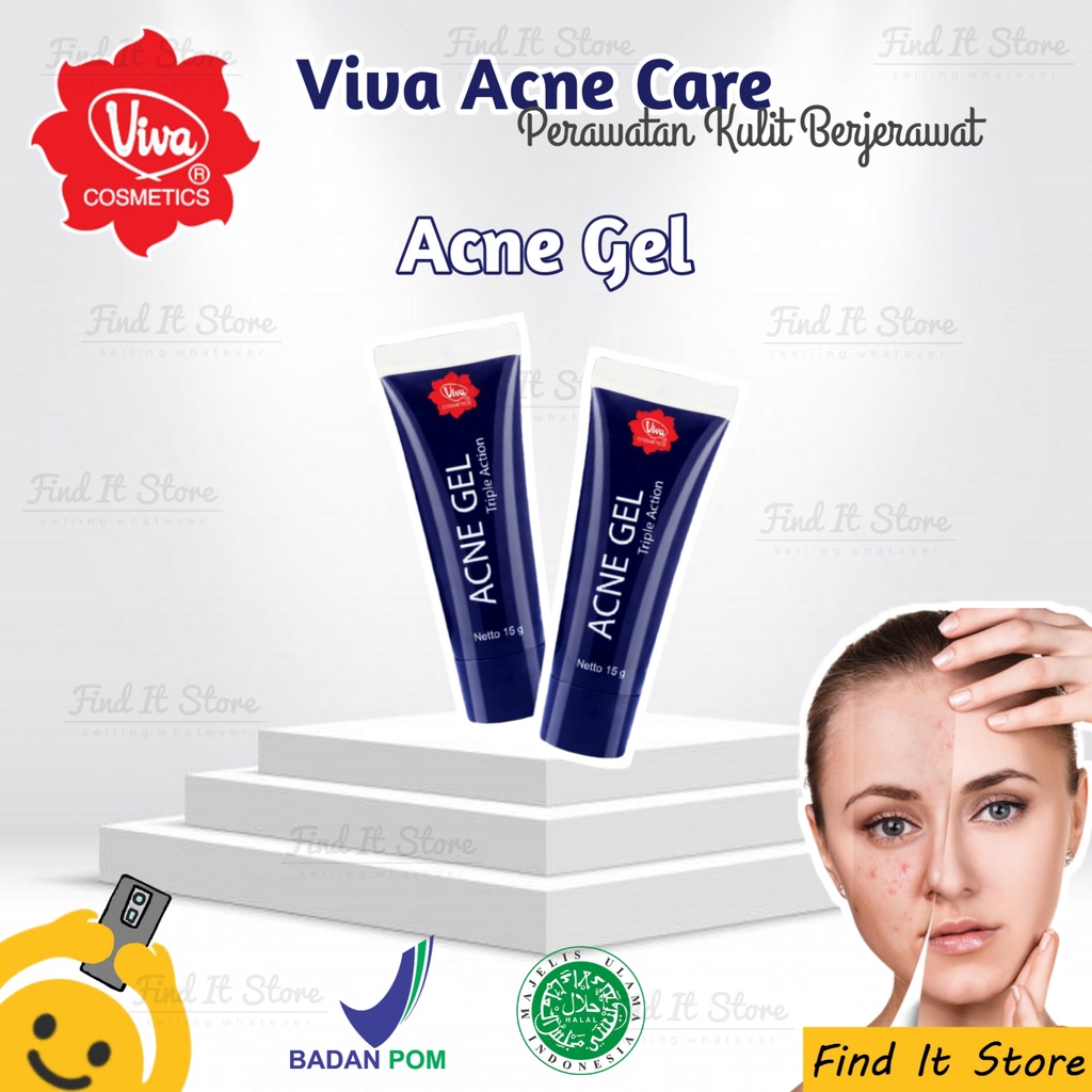 Viva Acne Care Treatment Series | Perawatan Kulit Berjerawat | Acne Gel ...
