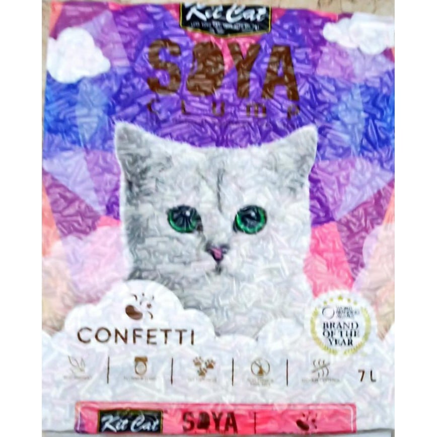Kit Cat Soya Clump 100% Natural Eco-Friendly Biodegradable Soybean Cat ...