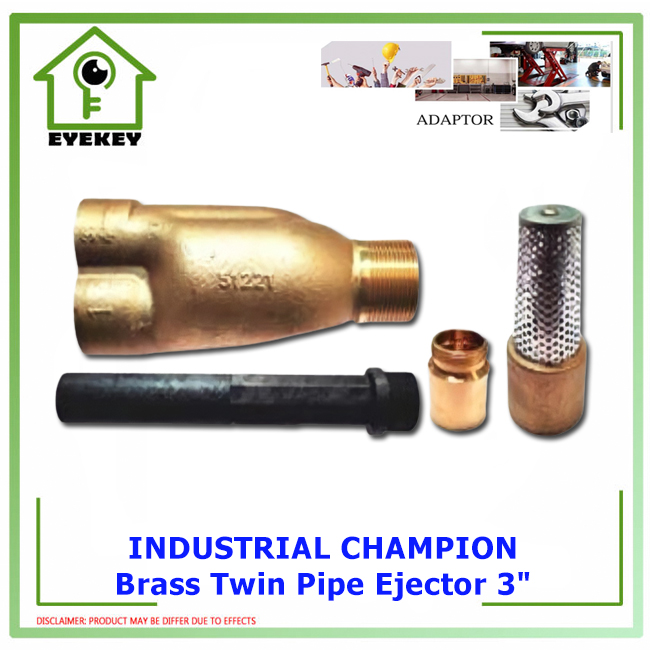 INDUSTRIAL CHAMPION Brass Twin Pipe Ejector 3 | Lazada PH
