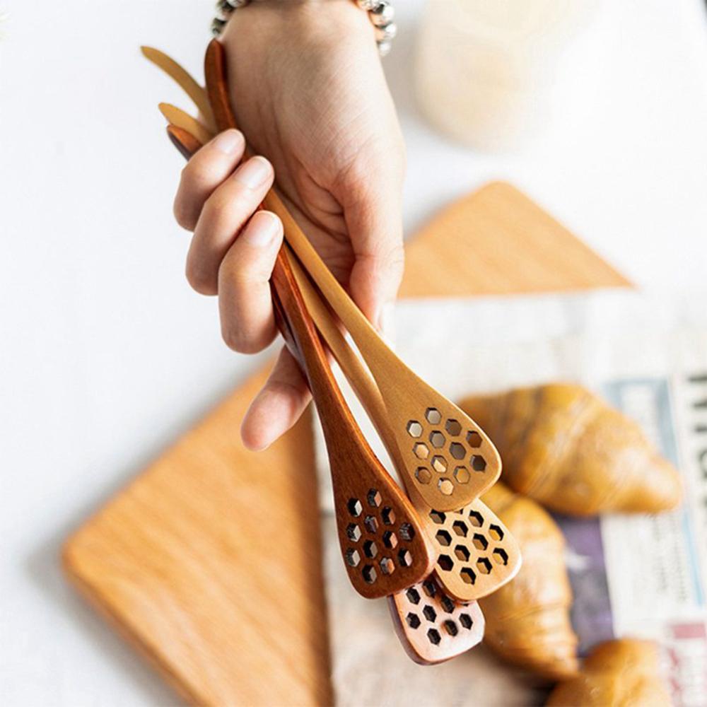 Cooking Baking Long Handle Drizzler Wooden Saver Mixing Stick Stirrer ...