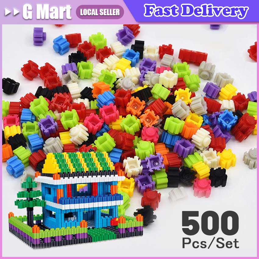 500PCs Pixel Art Puzzle Building Blocks DIY 3D Small Brick Puzzle Toy ...