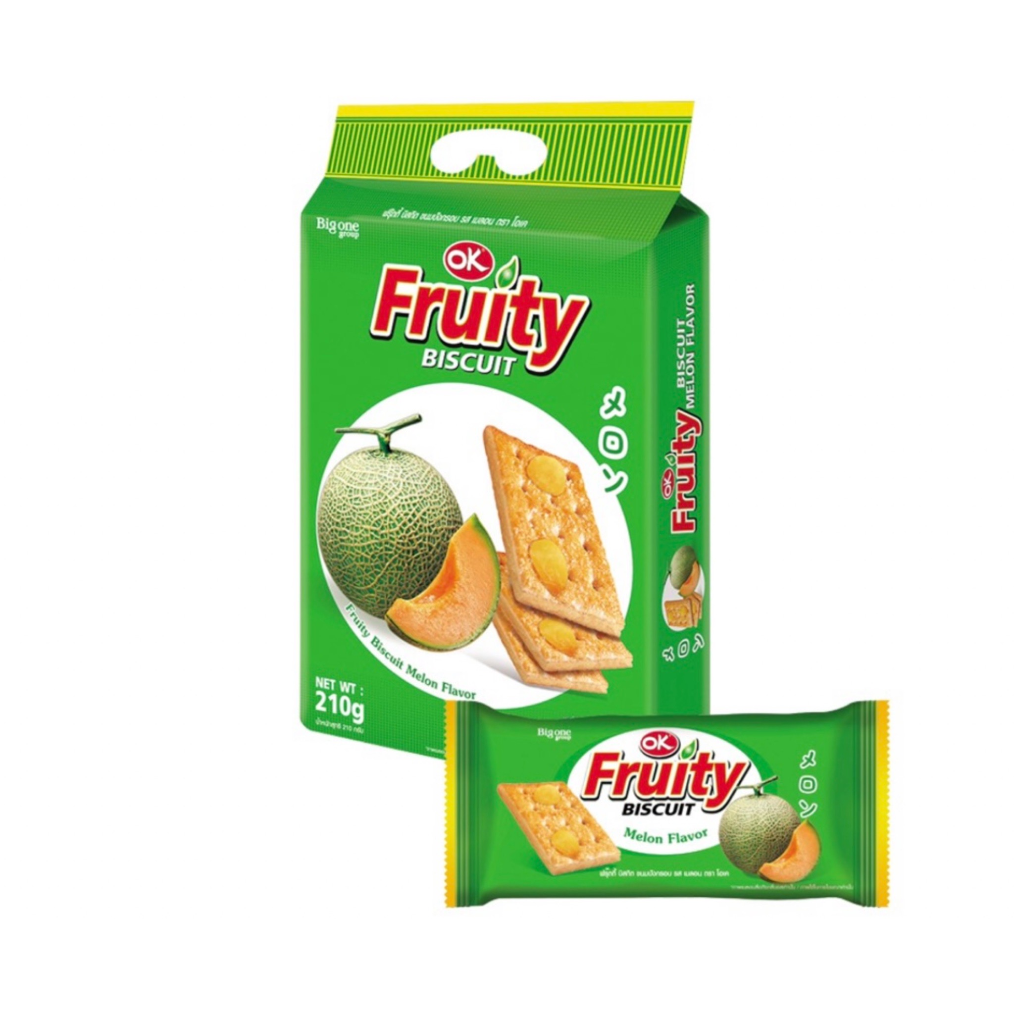 OK Fruity Biscuit โอเค ฟรุ๊ตตี้ บิสกิต 210 กรัม - P’ CHEPO - ThaiPick