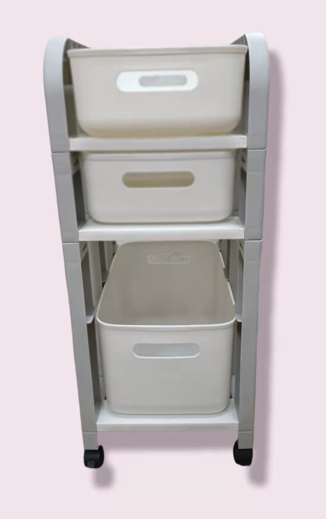 Push-pull Drawer Type Multifunctional Supplies Shelf with Wheels ...