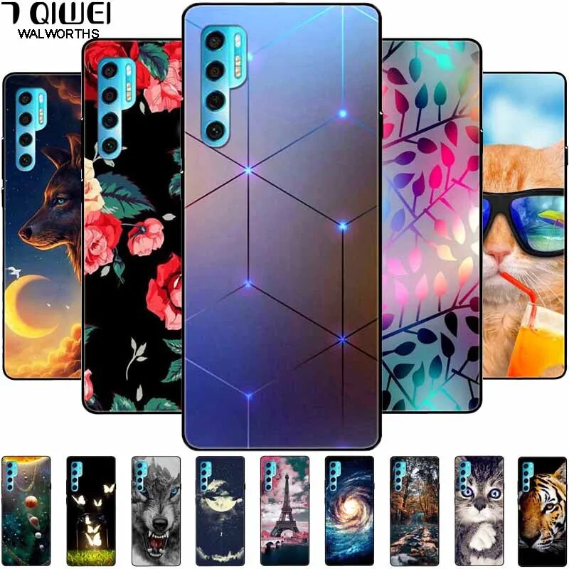 For TCL 20 Pro 5G Case T810H Silicone Bumper Fashion Cartoon TPU Soft ...