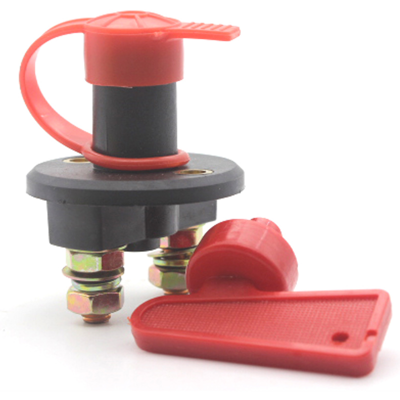 【TopazTrove】12V 24V Red Key Cut Off Battery Main Kill Switch Vehicle ...