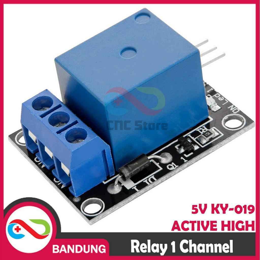 MODULE RELAY 5V 1 CHANNEL 5V KY-019 ACTIVE HIGH TRIGER RELAY 1 CHANNEL ...
