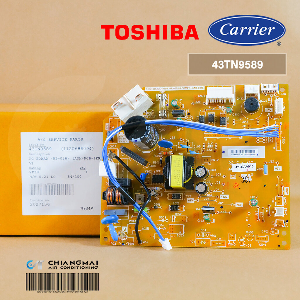 43TN9589 แผงวงจรแอร์ Carrier แผงบอร์ดแอร์แคเรียร์ บอร์ดคอยล์เย็น รุ่น ...