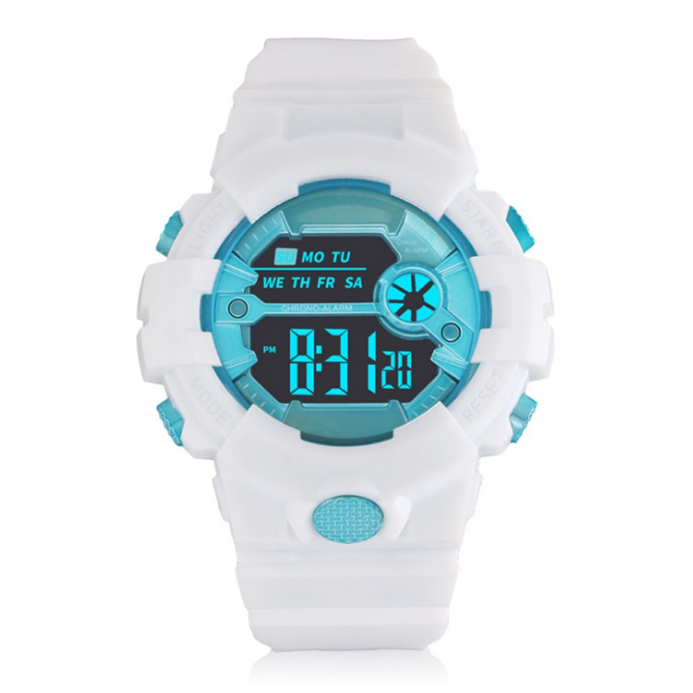 Alarm Clock Fashion Electronic Watch Multifunctional Square Student ...