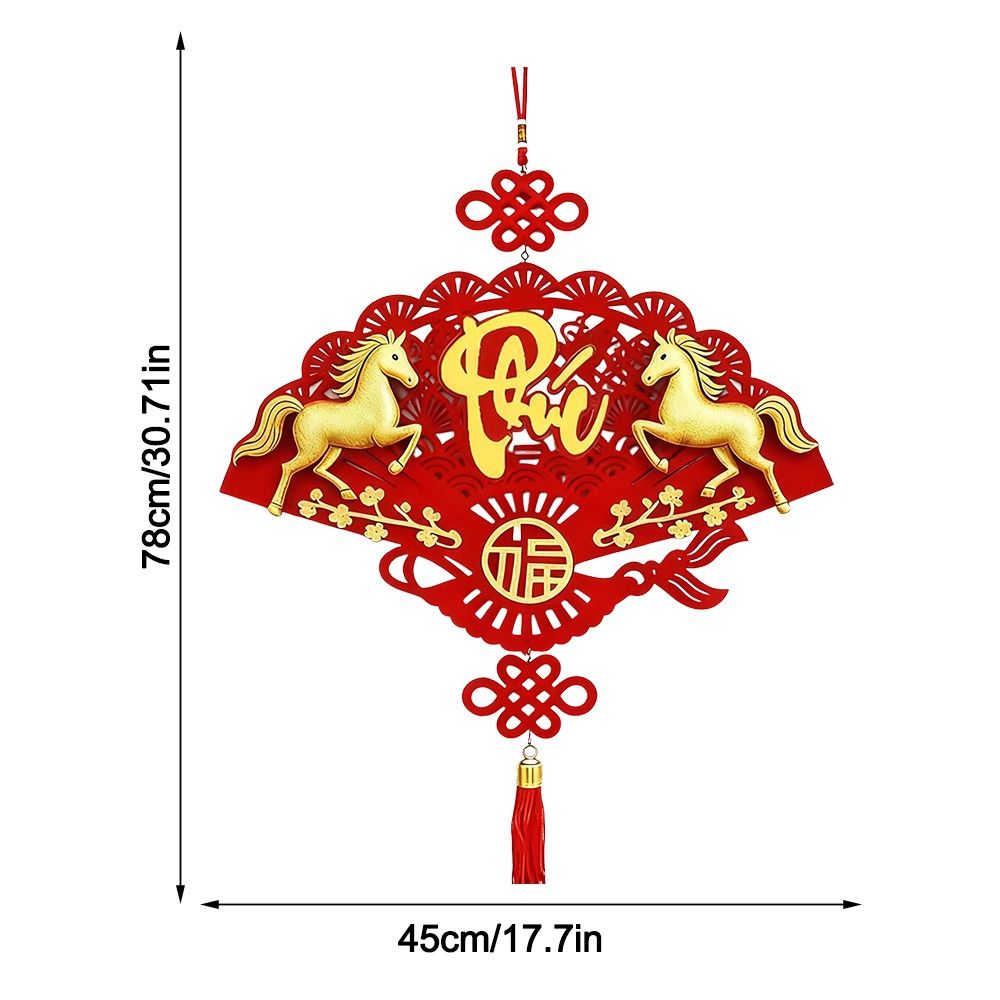 Gift 2026 Horse Spring Festival Hanging Ornament Tassel Vietnamese ...