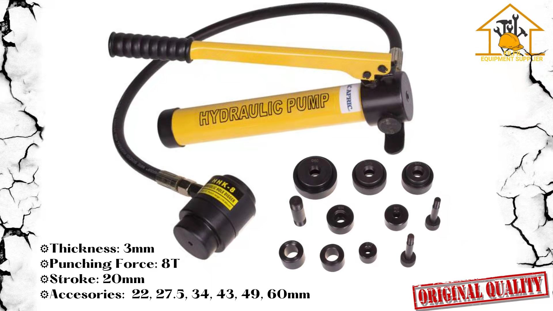 hydraulic knock out punch puncher set 1/2 to 2 inches original | Lazada PH