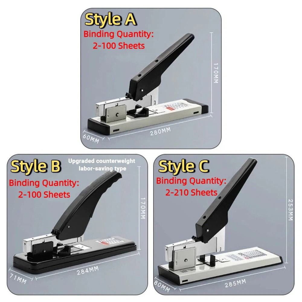 Office Bookbinding Supplies Labor-Saving Heavy Duty Stapler ...