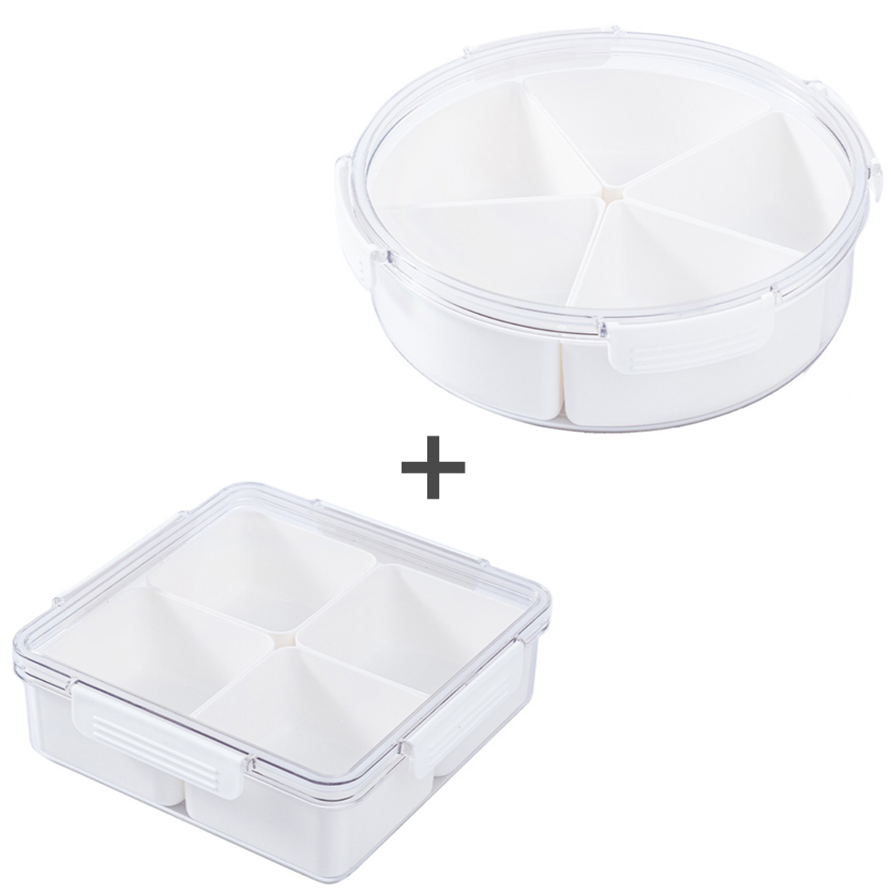 NY Airtight Container/ Food Storage / Snacks Container / 5 Compartments ...