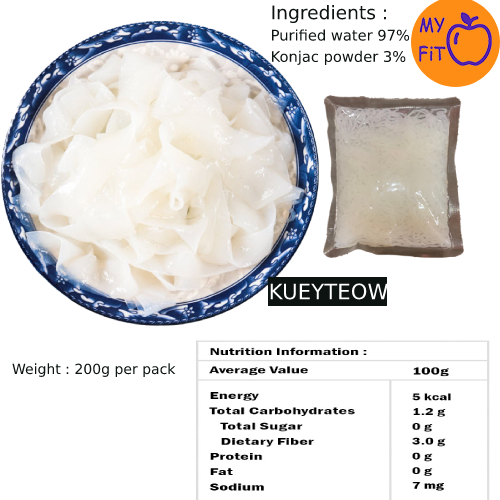 MYFIT Murah Konjac Noodle Rice Mee Beras Diet Food Staples Vege Low Fat ...