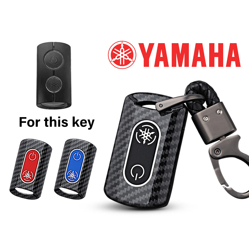 key cover case Carbon Fiber keychain For Yamaha Nmax Aerox nvx Sniper ...