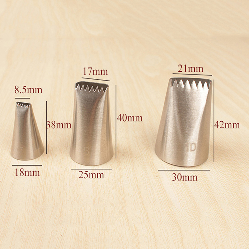 3pcs Basket Weave Tips Icing Piping Nozzle Tips Stainless Steel Tube ...