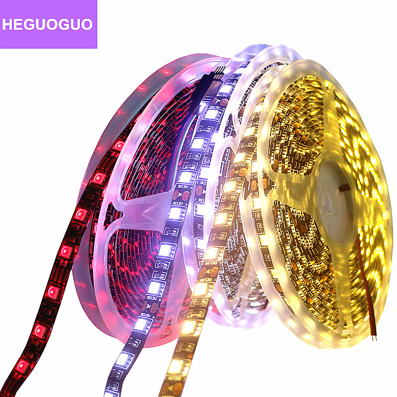 Black 5050 LED Strip,DC12V,60LED/m,5m 300LED,IP20/IP65 Waterproof,RGB ...