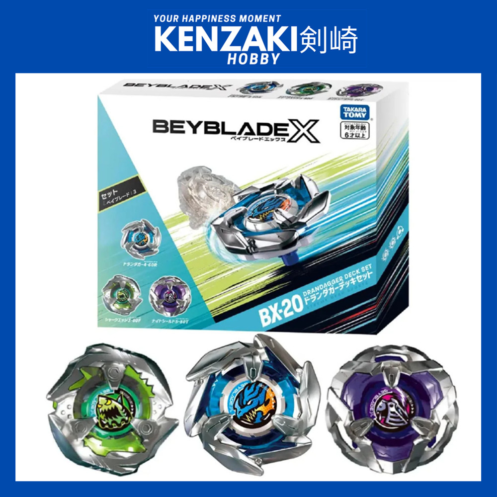 TAKARA TOMY ORIGINAL BEYBLADE BX-20 DRAN DAGGER DECK SET | Lazada