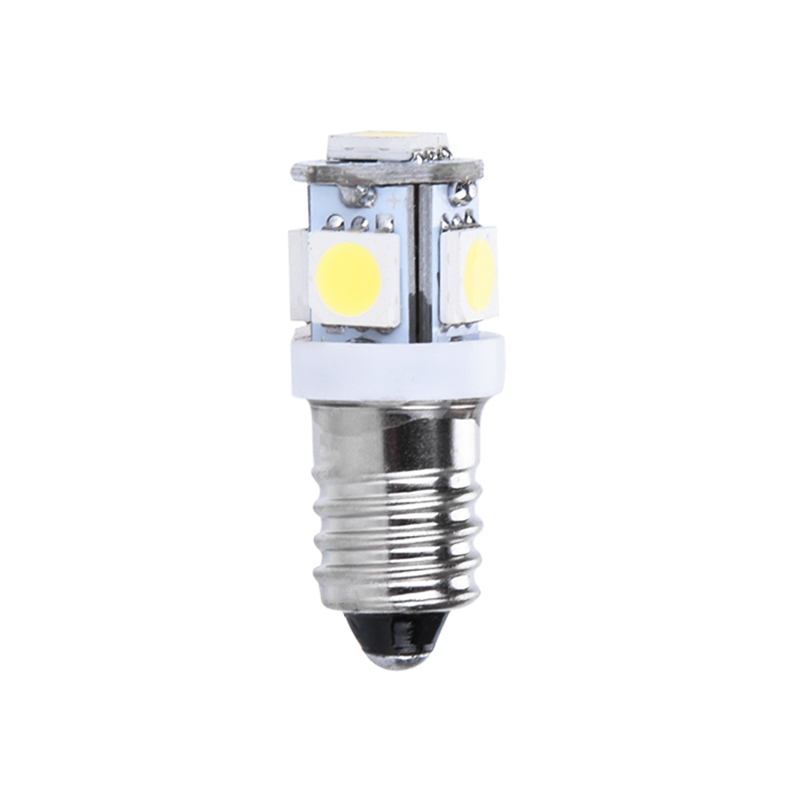 【TopazTrove】3V-9V E10 DC LED Bulbs 5SMD 5050 Replacement Interior ...