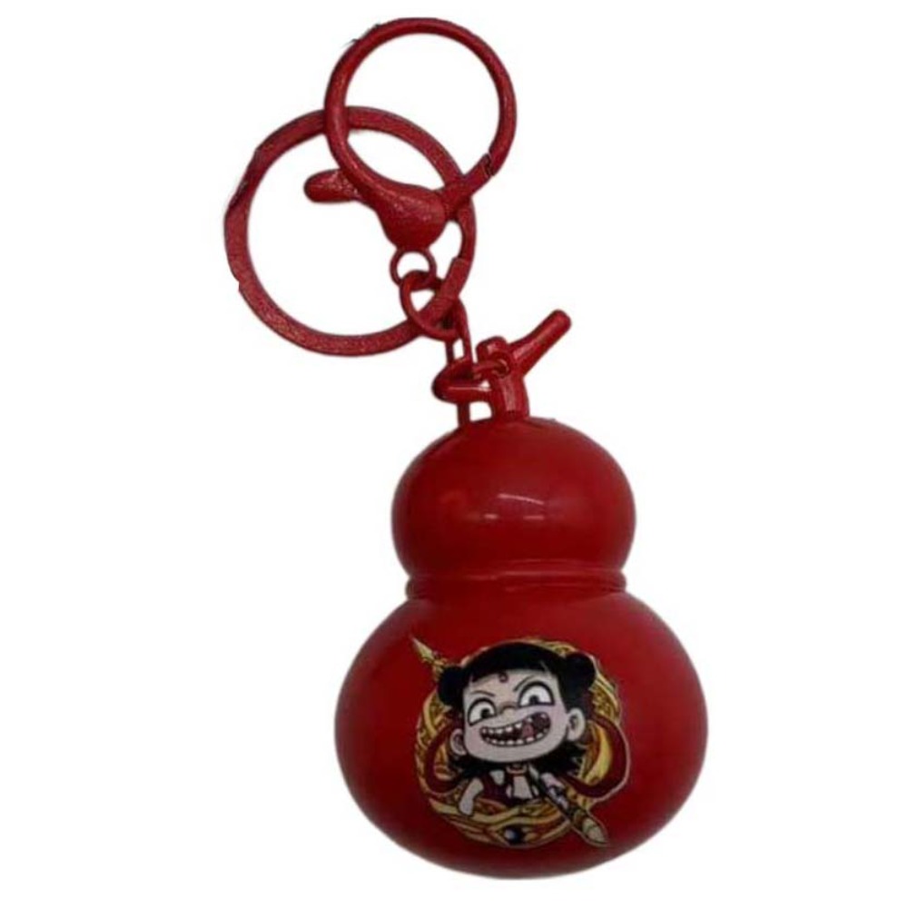 Handmade Plastic Colorful Flashing Ne Zha Keychain With Sound Full ...