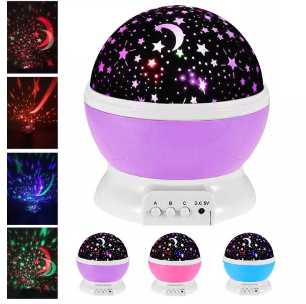 LED Starry Sky Projector Light 7 Color Night Lights for Bedroom ...