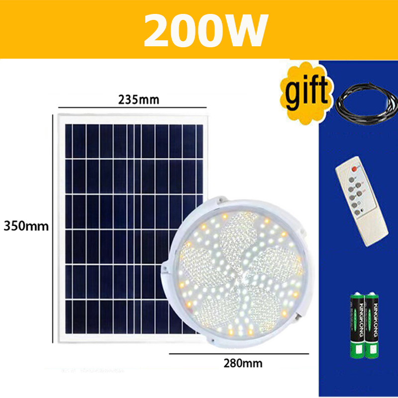 Dazzling LED ไฟโซล่าเซลล์ 200/300W ไฟ โซล่าเซล IP65 กันน้ำไฟledโซล่าเซล ...