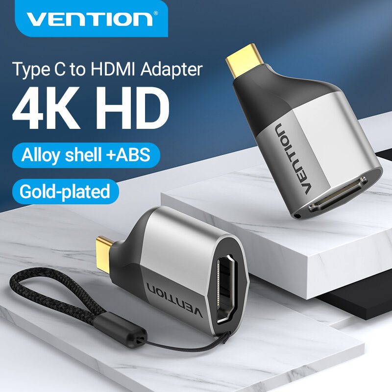 Vention Type C to HDMI 4K 60Hz Type C HDMI Adapter USB C to 4K HDMI 2.0 ...