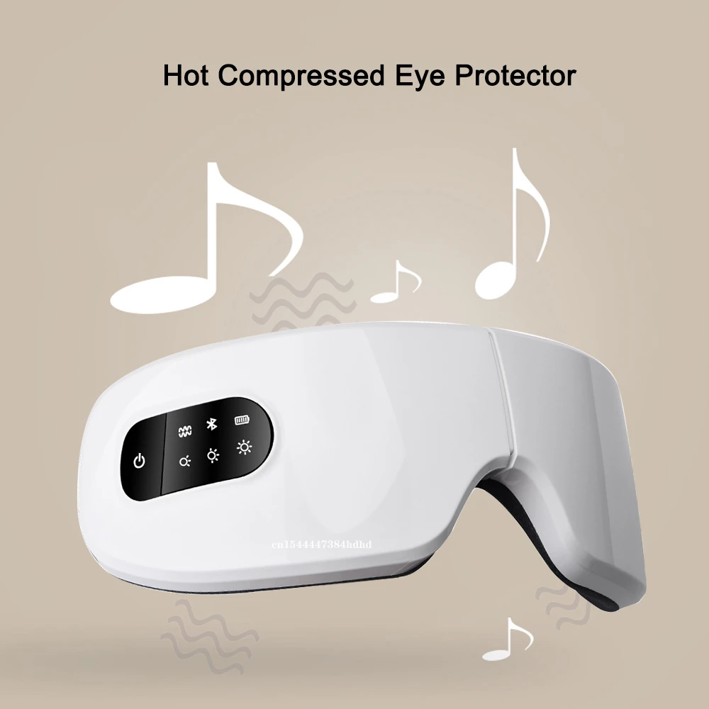 Heated Eye Massager With Bluetooth Music Vibration for Eye Relax Reduce ...