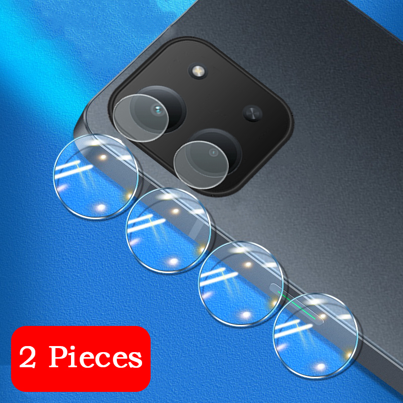 2Pack For Redmi 15C Screen Protector Tempered Glass Film + Lens Camera ...