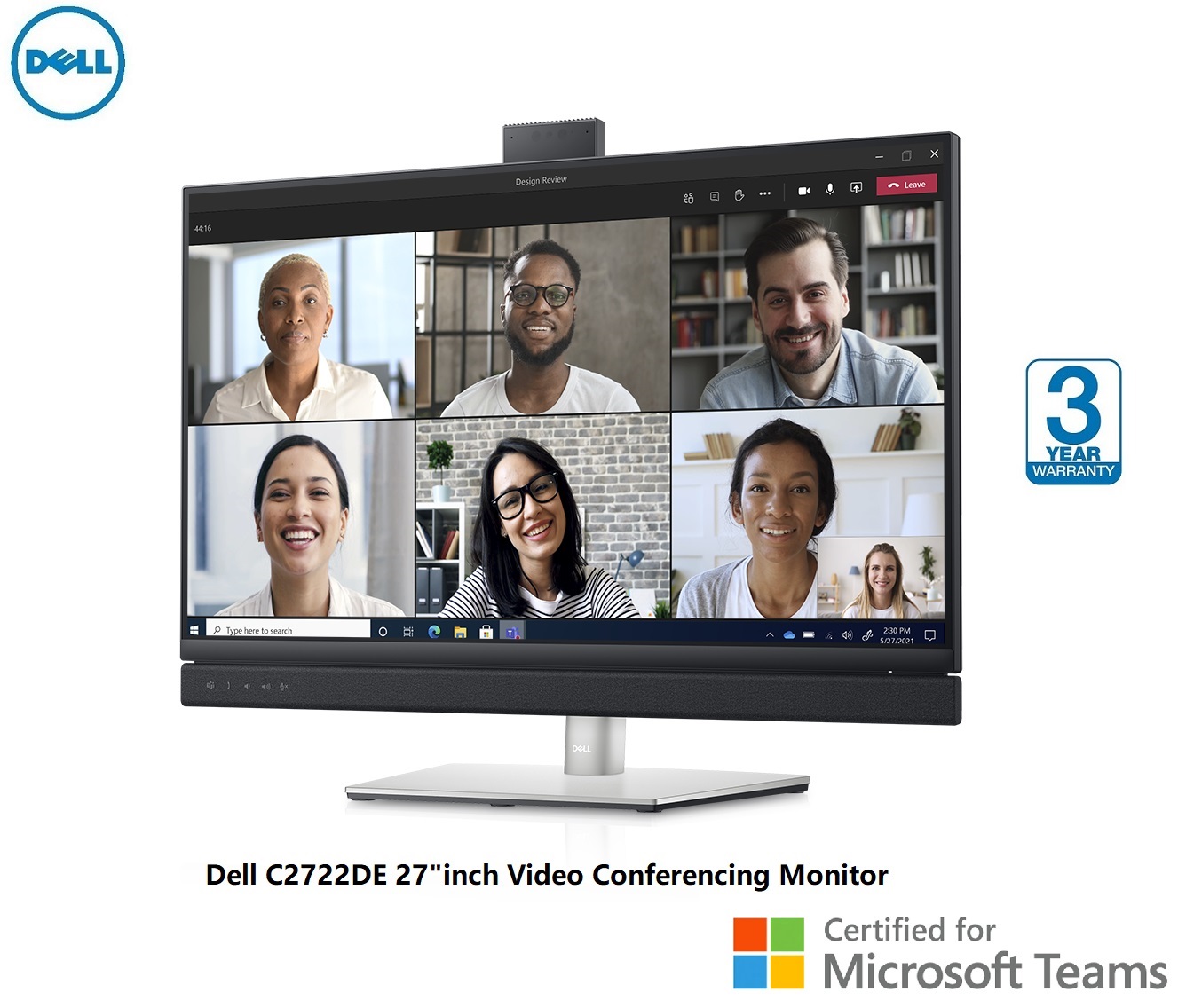 New Dell C2722DE 27" IPS QHD Video Conferencing Monitor | Lazada Singapore