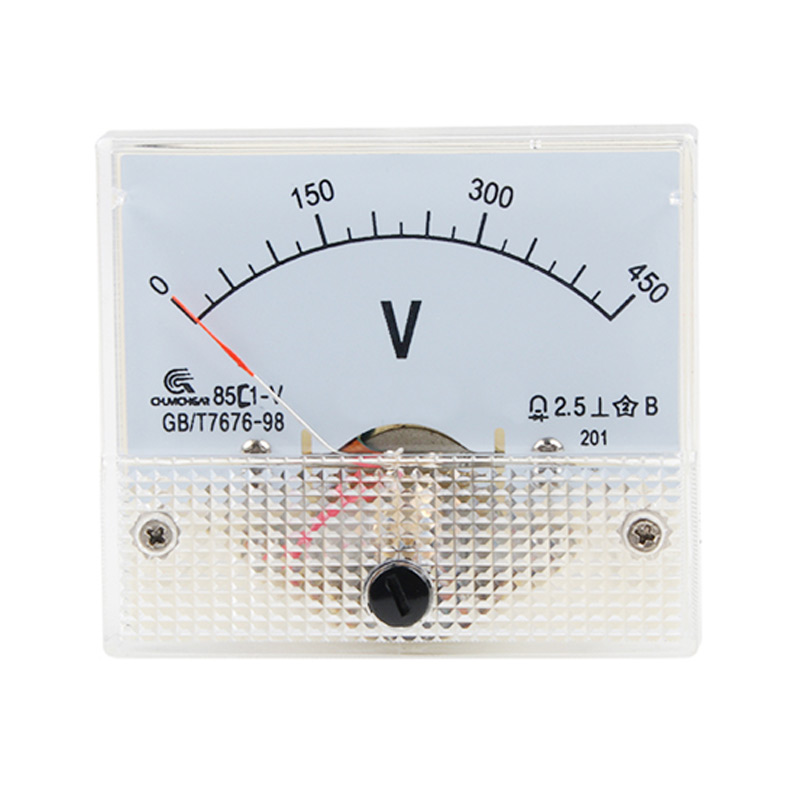 85c1 Analogue Dc Voltage Needle Panel Meter Voltmeter 1v 2v 3v 5v 10v ...