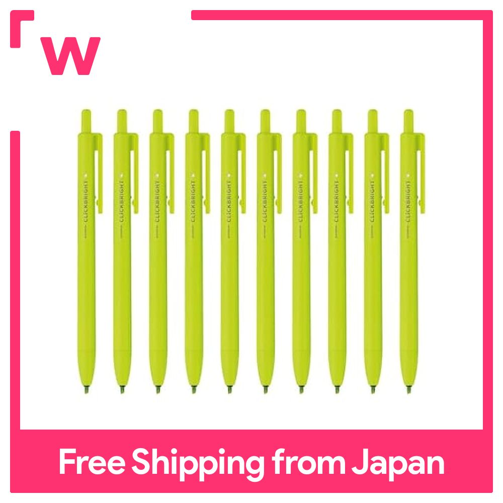 Zebra Fluorescent Pen Click Bright Green 10 pens B-WKS30-G | Lazada PH